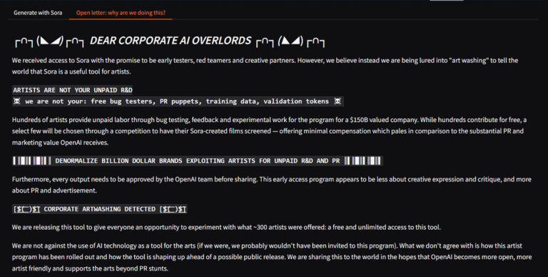 Ομάδα καλλιτεχνών διέρρευσε το Sora AI στο διαδίκτυο! | pttl.gr